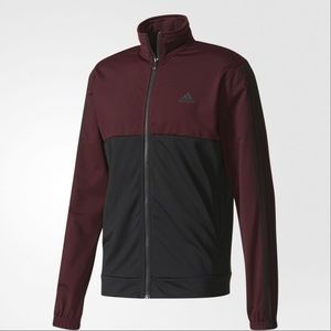 adidas | Jackets & Coats | Adidas Maroon And Black Tracksuit | Poshmark